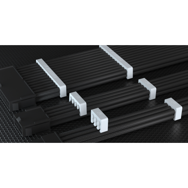 Buy AsiaHorse 24 premium cable combs for PSU cable manager white online ...