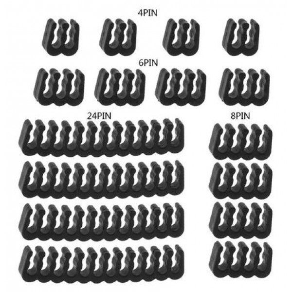 Buy 16 Set Cable Combs for PC Power Supply Cables 4/6/8/24 Pin Cable ...