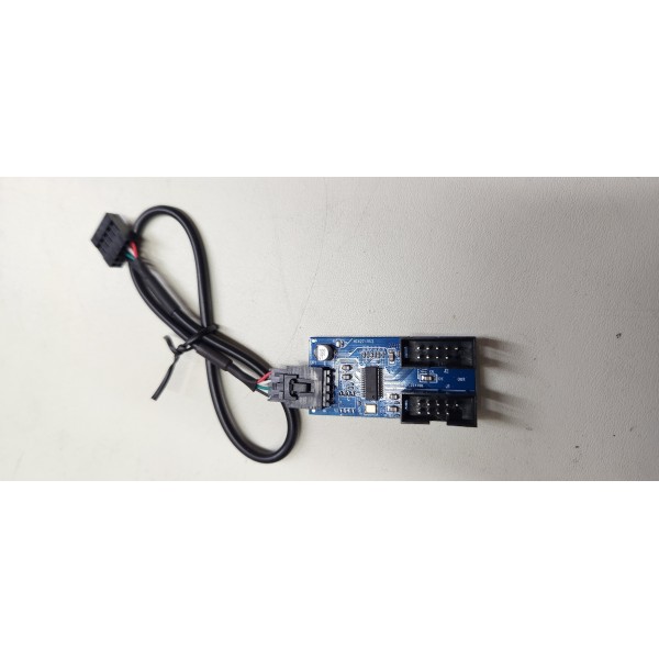 Buy LPC 9Pin USB Header Extension to 2 port 9Pin USB Hub Splitter ...
