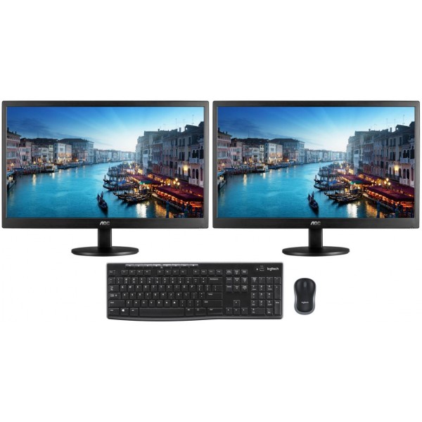 Buy Legend PC - Business Dual Monitors, Keyboard and Mouse Pack online ...
