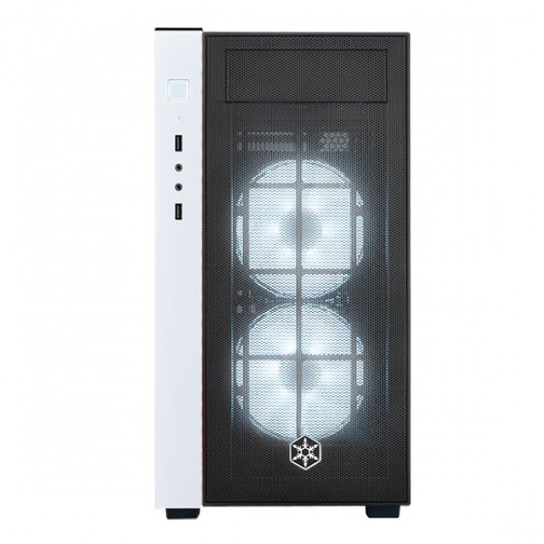 Buy SilverStone RL08BW-RGB Redline mATX Black/White Mid-Tower Case ...