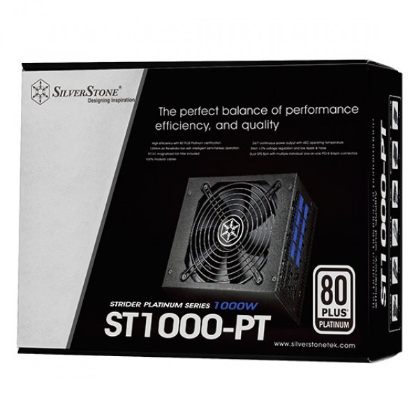 Buy Silverstone Strider ST1000F-PT 1000W 80plus Platinum Full Modular ...